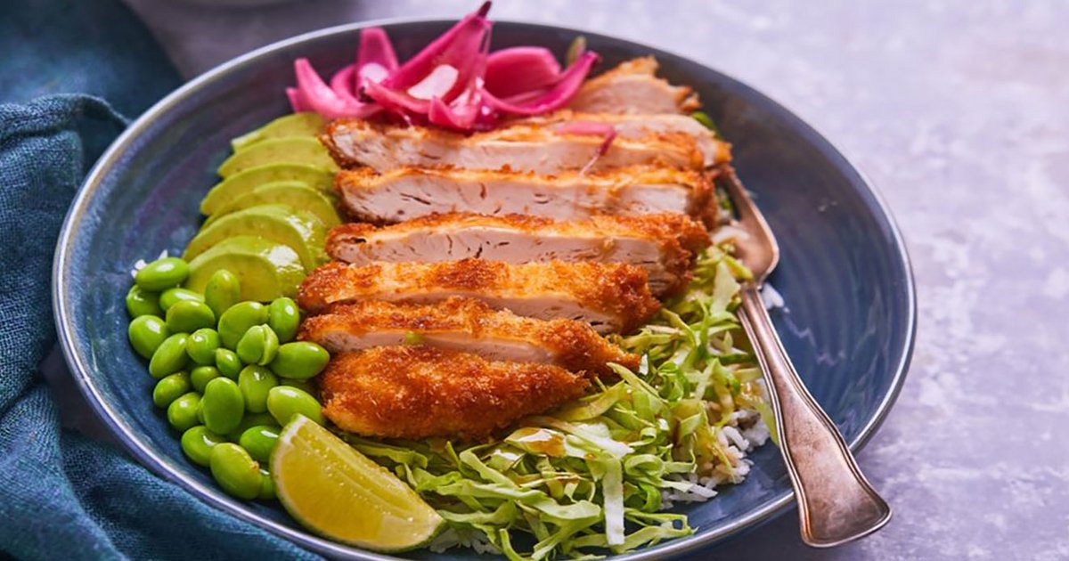 Poke Bowl con pollo crujiente | Receta | Kikkoman