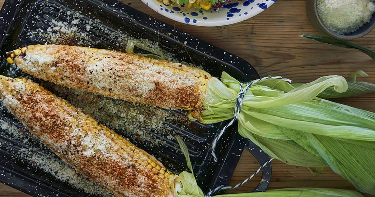 Mazorca de maíz asada y especiada / Elotes | Kikkoman