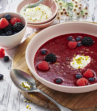 La mejor sopa de frutos rojos | Receta | Kikkoman
